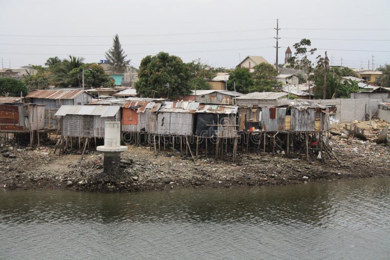 Slum in Panama-city stock image. Image of economical, pollution - 2514449