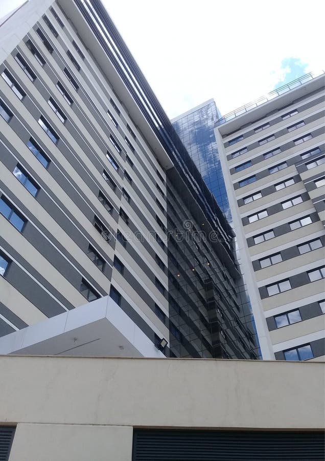 Tall Residential or Office Buildings with Modern Architecture Feature ...