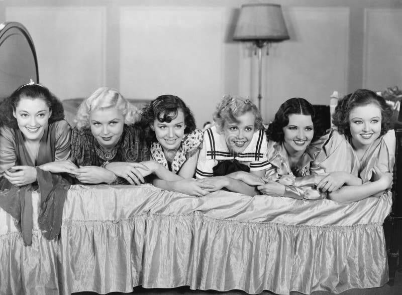 Retro Girlfriends Sleepover Stock Photos - Free & Royalty-Free Stock ...