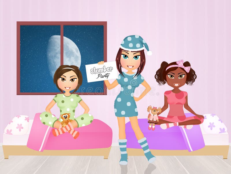 Girls Slumber Party Stock Illustrations 159 Girls Slumber Party Stock