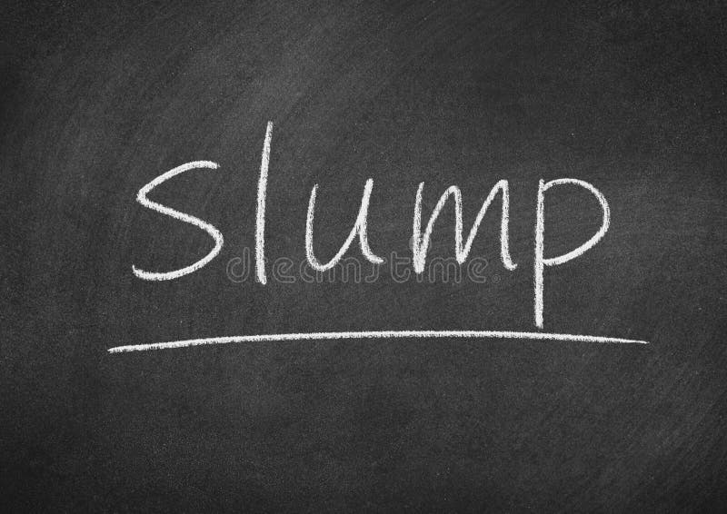 Slump stock photo. Image of sign, economic, text, concept - 118847932