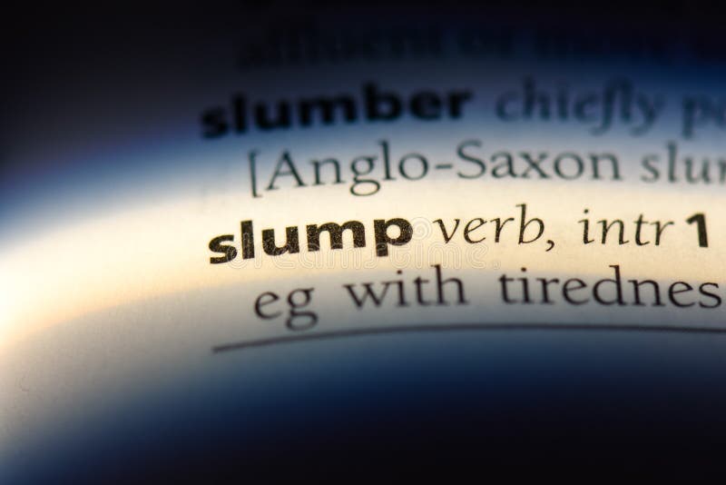 Slump stock photo. Image of paper, word, isolated, slump - 126620440