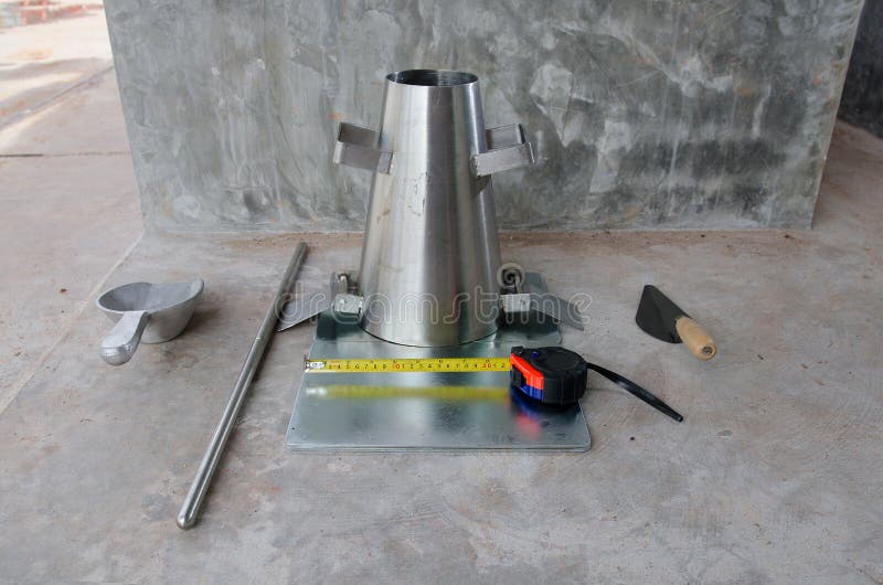 Slump Test Tools stock image. Image of fresh, tools, civil - 76309545