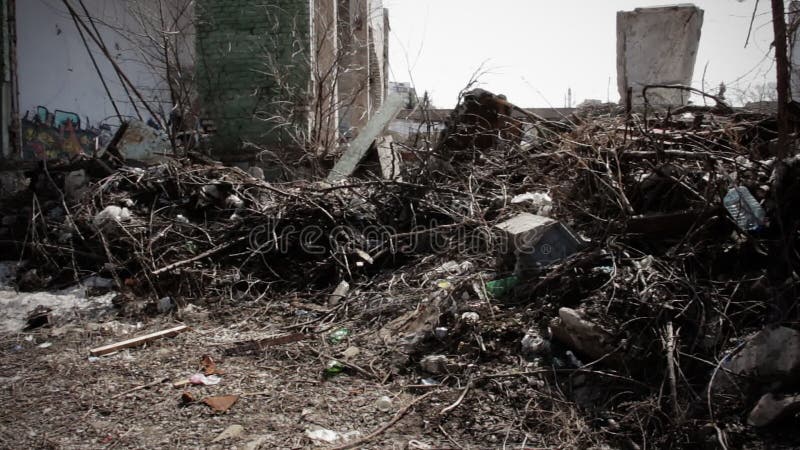 Slums, Abandoned Buildings 4 Stock Video - Video of decay, dangerous ...