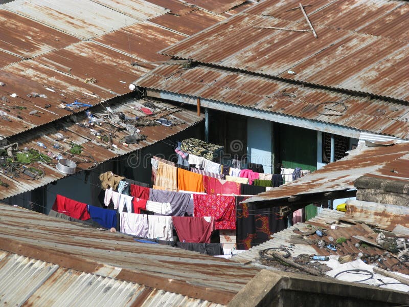 Slums in Africa stock image. Image of quarter, home, cityscape - 18729075