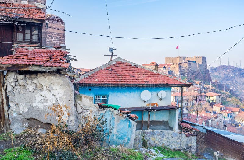 The slums in Ankara stock photo. Image of slum, cityscape - 73267332