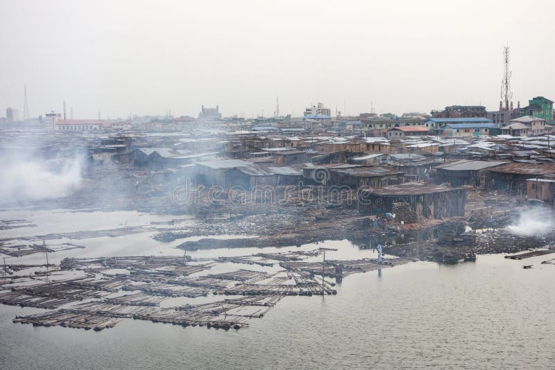 Slums in Lagos Nigeria stock image. Image of nigeria - 52281985
