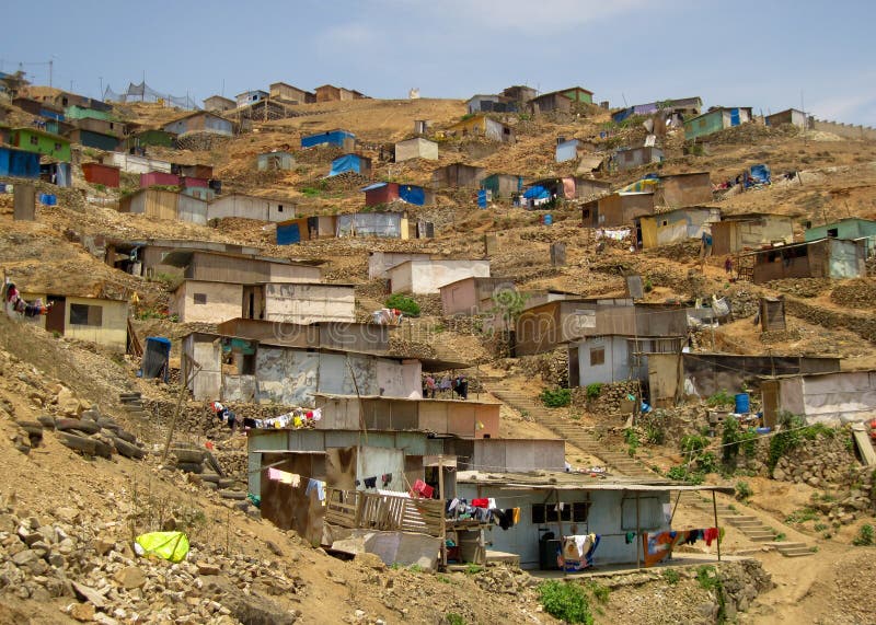 Slums, South America stock image. Image of indigence - 13642807