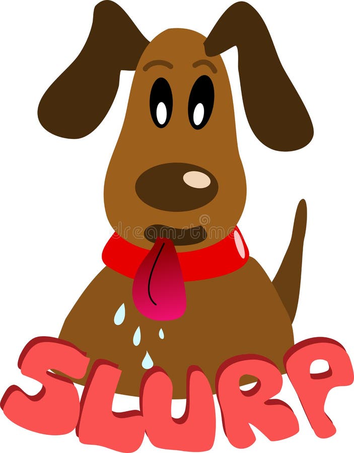 Slurp image of dog bust stock vector. Illustration of collar - 245359008