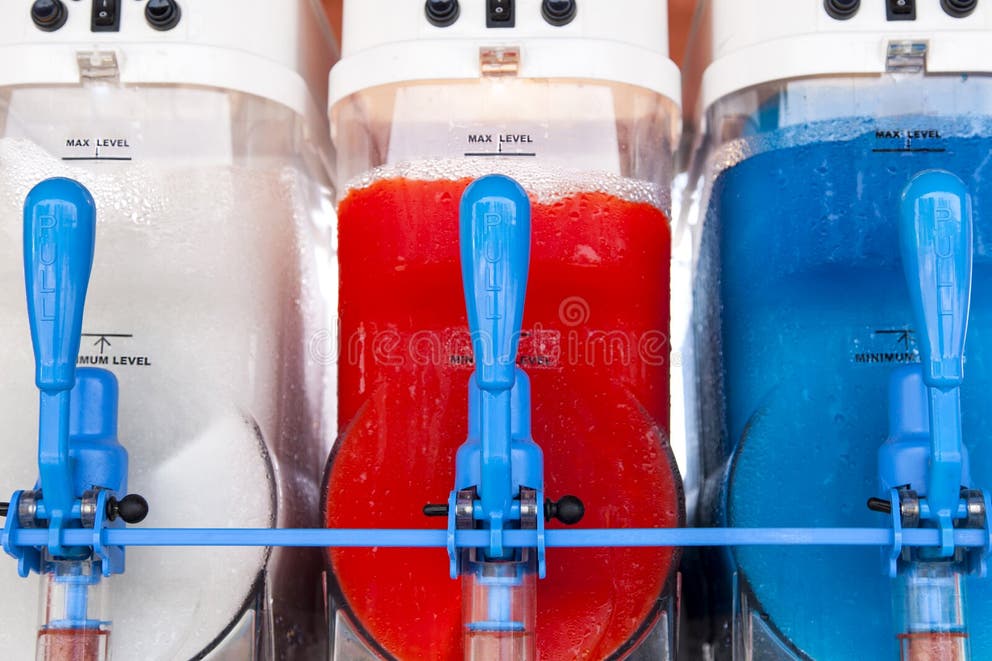 Slush Machines stock image. Image of flavors, slush, tasty - 45574081
