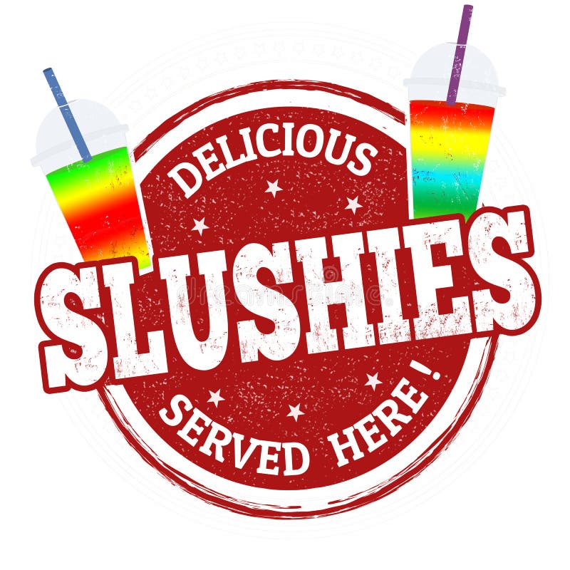 Slushies Grunge Rubber Stamp Stock Vector - Illustration of slushee ...