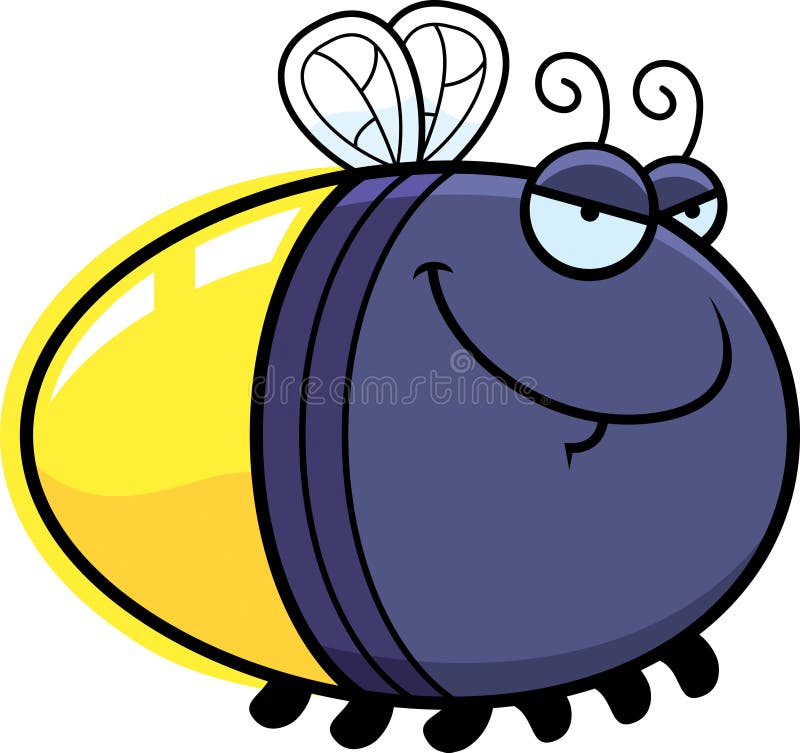Sly Cartoon Firefly stock vector. Illustration of animal - 47088892