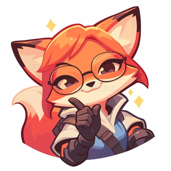 A Sly Fox Software Engineer Cartoon Style Stock Vector - Illustration of cartoon, digital: 315987771