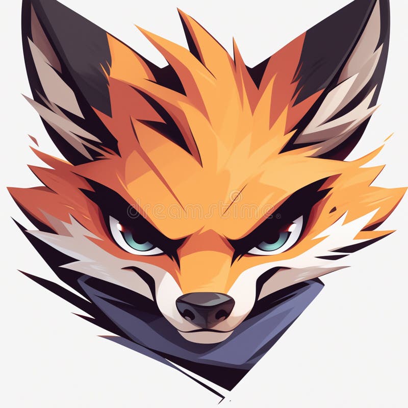 A Sly Fox Software Engineer Cartoon Style Stock Vector - Illustration ...