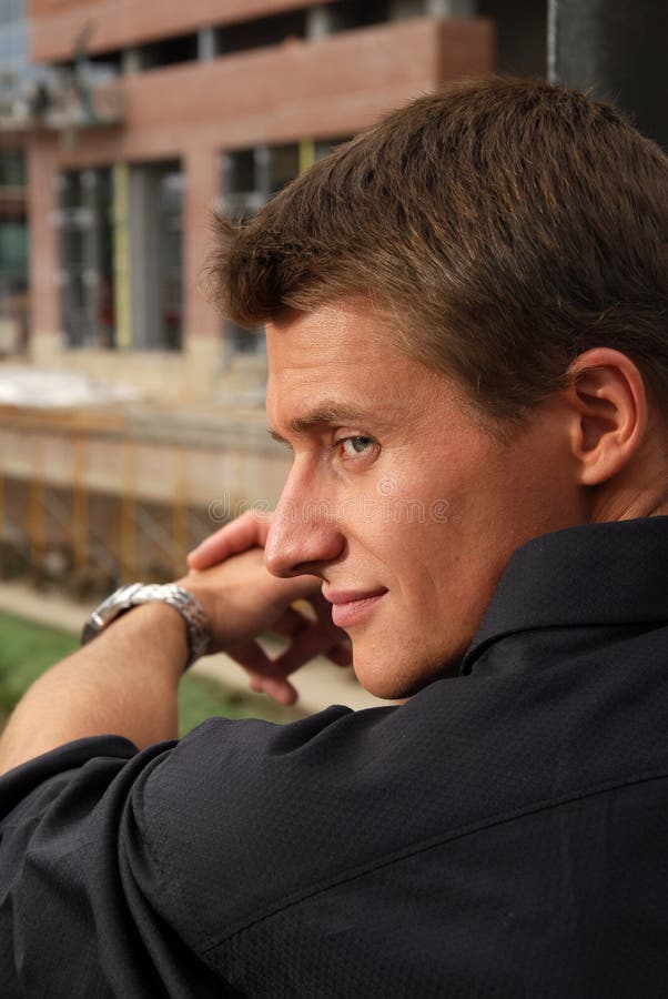 Sly Look stock image. Image of afternoon, portrait, urban - 9840887