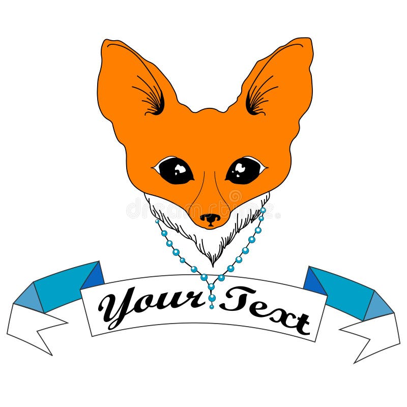 Sly red Fox stock vector. Illustration of graphics, mascot - 137198020