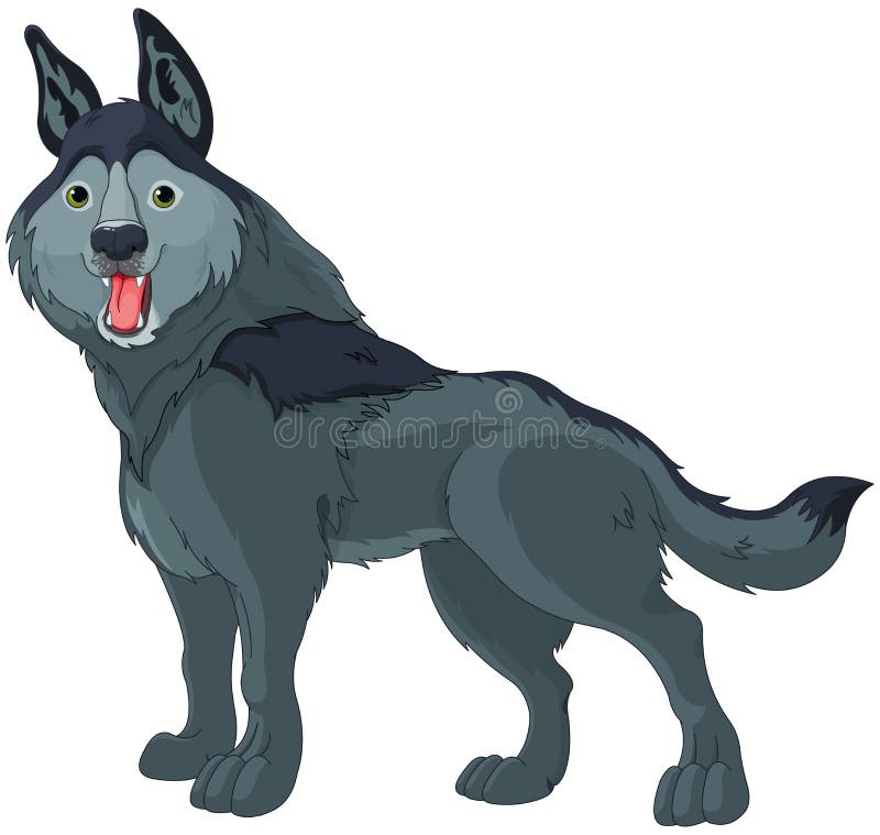 Sly Wolf stock vector. Illustration of wild, cute, icons - 68299718