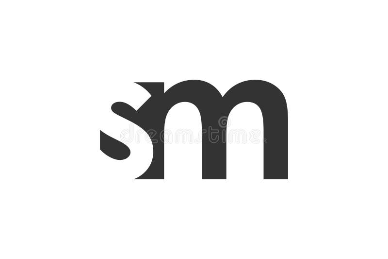 SM Creative Geometric Initial Based Modern and Minimal Logo. Letter S M ...