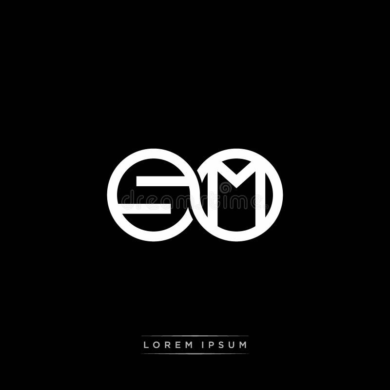 SM Initial Letter Linked Circle Capital Monogram Logo Modern Template ...