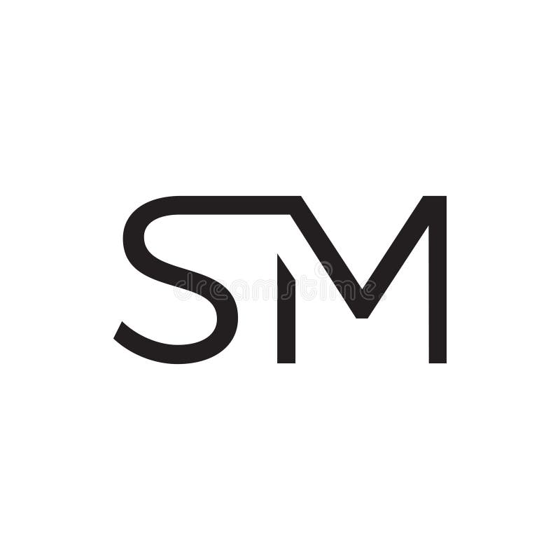 Sm Initial Letter Vector Logo Icon Stock Vector - Illustration of ... Sm Initial Letter Vector Logo Icon Stock Vector - Illustration of ...