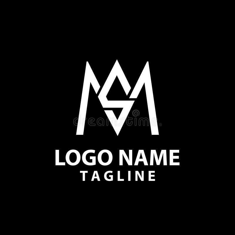 Ms M's Letter Logo Design Stock Illustrations – 258 Ms M's Letter Logo ...