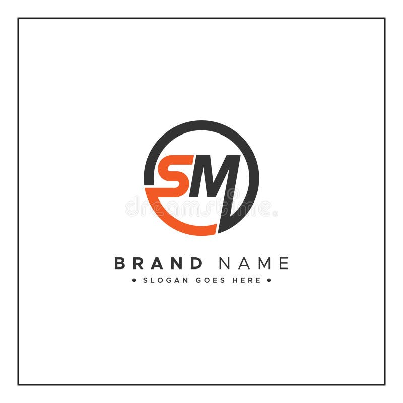 SM Minimal Vector Logo - Simple Business Logo for Monogram S and M ...