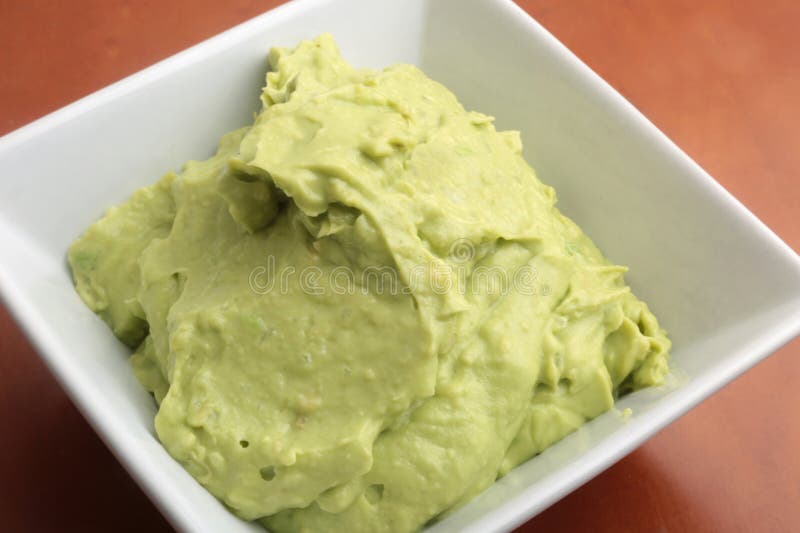 Smached Avocado As Guacamole Snack Stock Image - Image of bowl ...