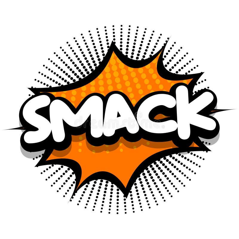 Smack Comic Book Explosion Bubble Vector Illustration Stock Vector ...