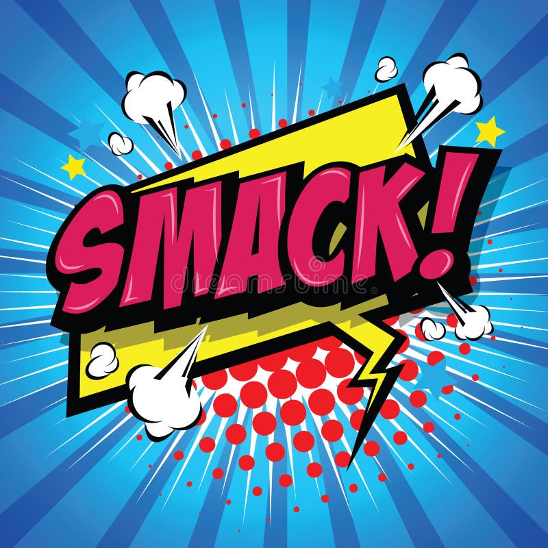 Smack! Comic Speech Bubble. Vector Eps 10. Stock Vector - Illustration ...