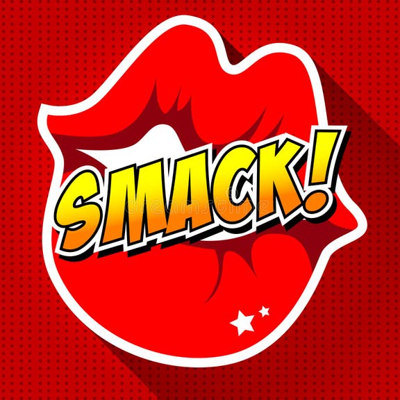 Smack! Comic Speech Bubble, Cartoon. Stock Vector - Illustration of ...