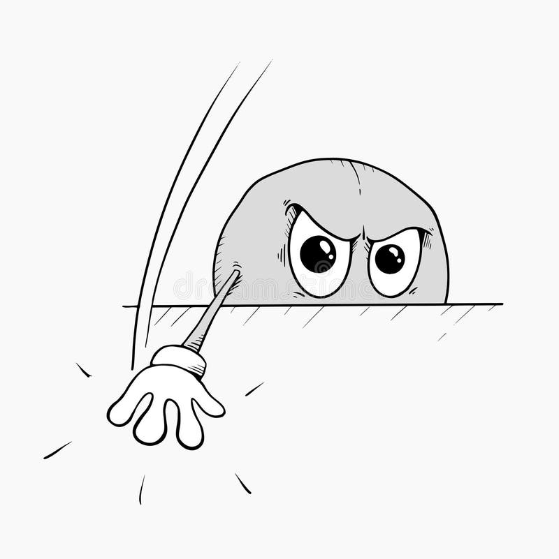 Smack in table stock vector. Illustration of rebel, gesture - 298423105