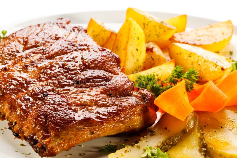 Geroosterde ribben stock afbeelding. Image of kleur, rooster - 20880941