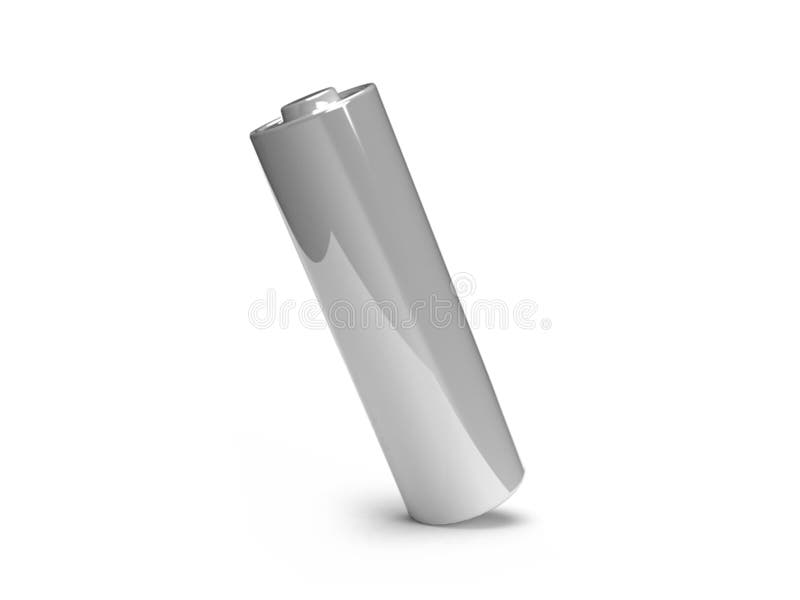 Small AA Battery 3D Illustration Mockup Scene Stock Illustration ...