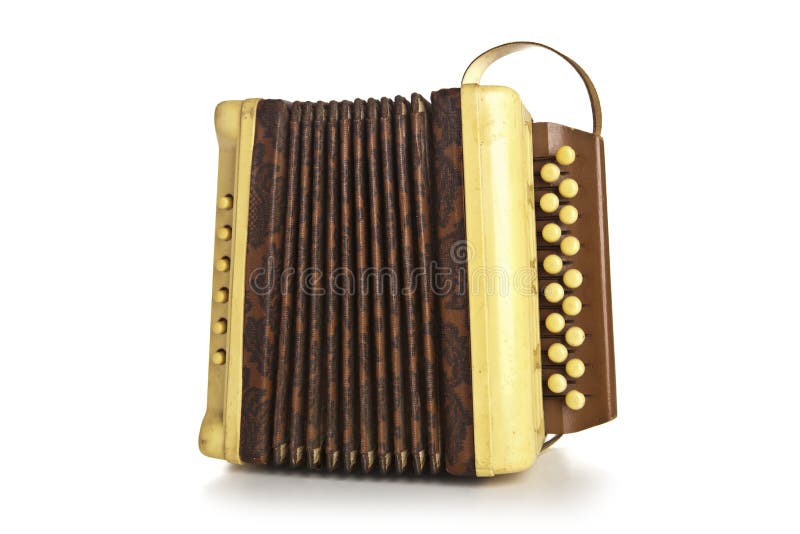 Small accordion stock image. Image of performing, isolated - 42395785