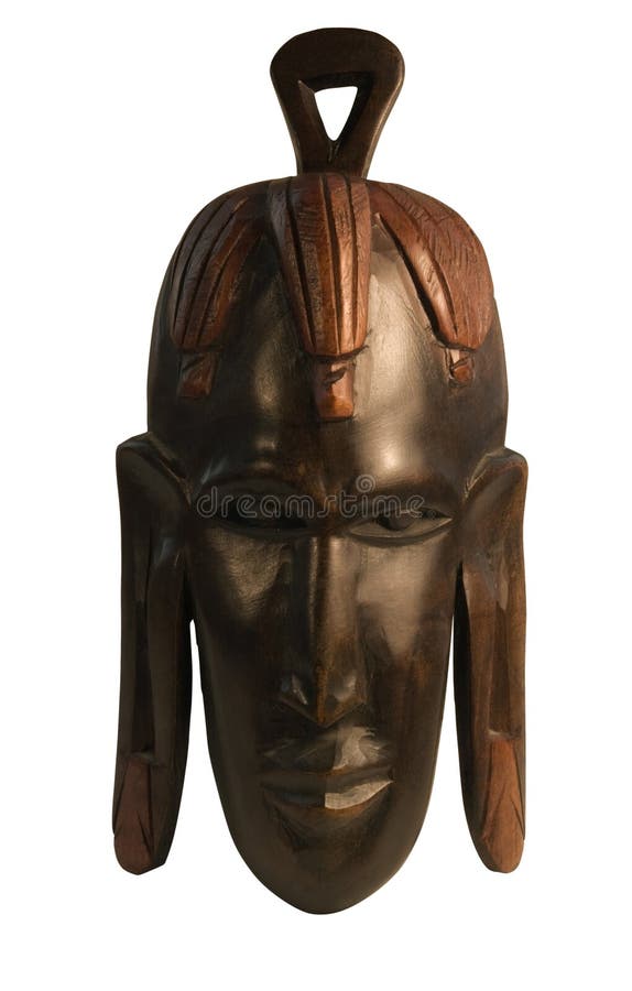 Small african mask stock image. Image of craft, ornate - 27342815