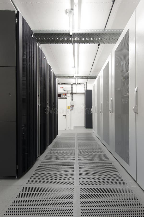 Computer Server Room Interior Stock Photo - Image of host ...