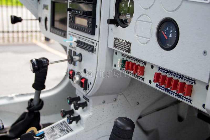 Small aircraft cockpit stock image. Image of remos, look - 79067255