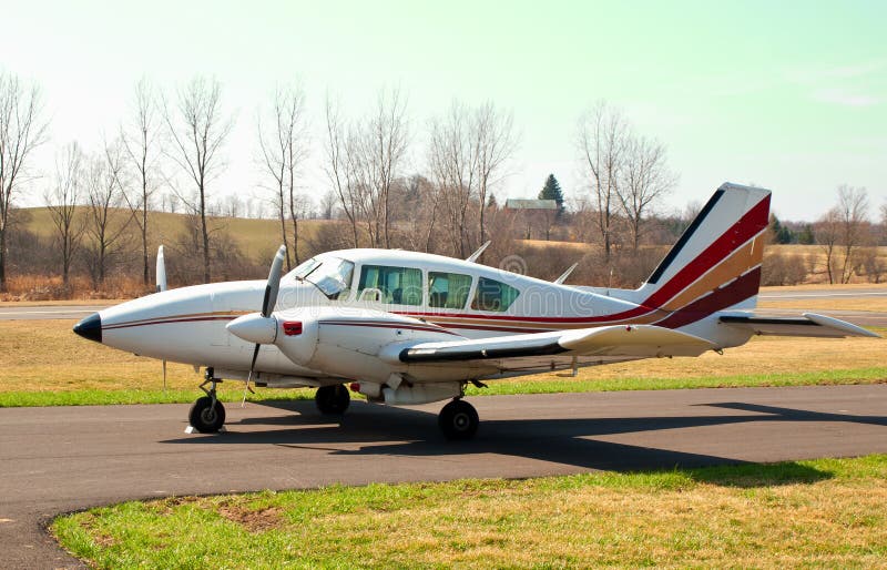 Small Aircraft at Private Rural Airfield Stock Photo - Image of ...