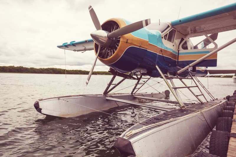 Small Seaplane in Alaska stock image. Image of seaplane - 27057077