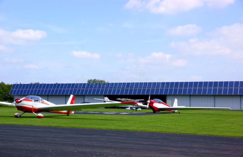 Small airfield stock photo. Image of solar, aircraft - 20881514