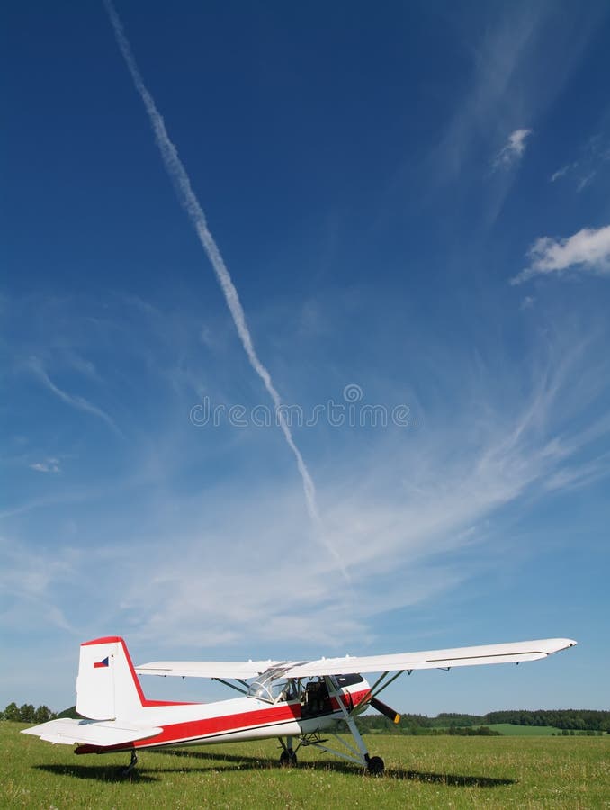 Small airplane stock image. Image of airplane, airfield - 10267047