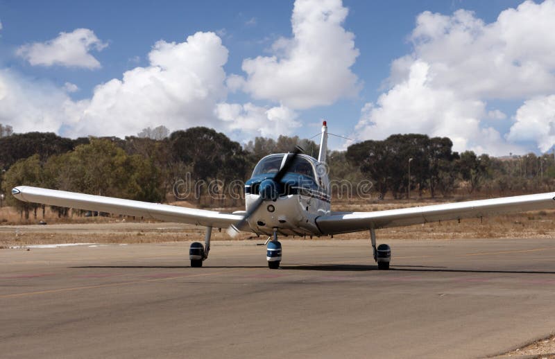Plane on field stock photo. Image of blue, small, airplane - 1972928