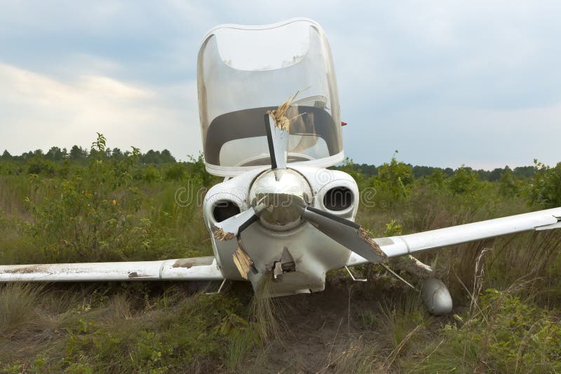 Small Airplane Crash stock photo. Image of emergency - 15499064