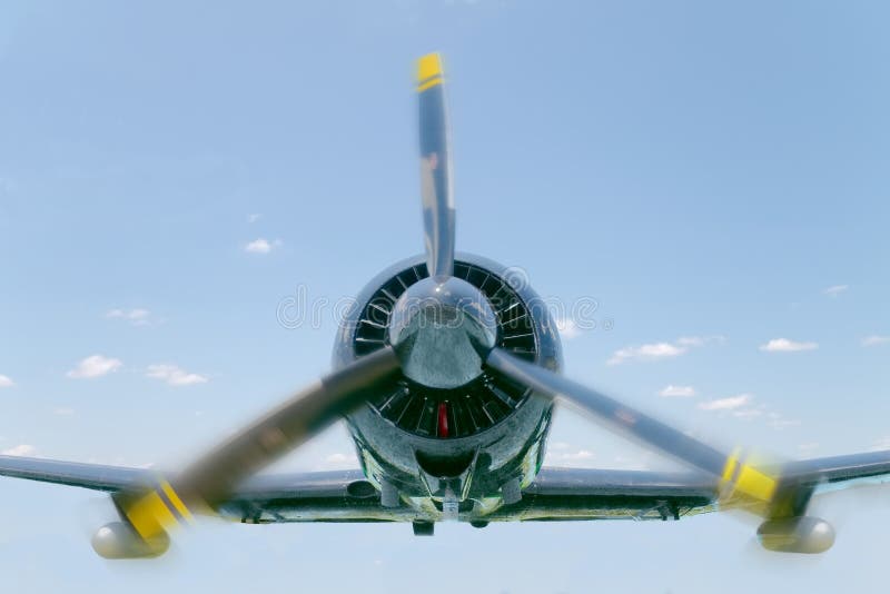 Small airplane in flight stock image. Image of frame - 31431167