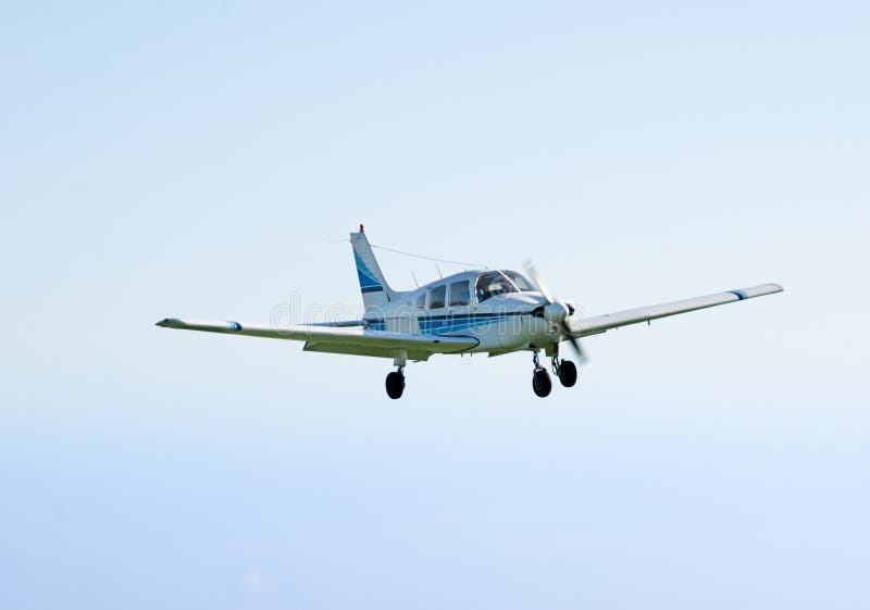 Small airplane flying stock image. Image of fuel, private - 39721147