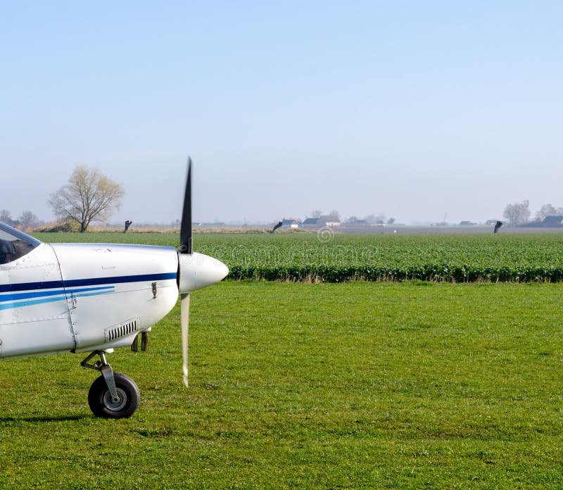 Small Airplane Front Propeller Stock Image - Image of aeroplane ...
