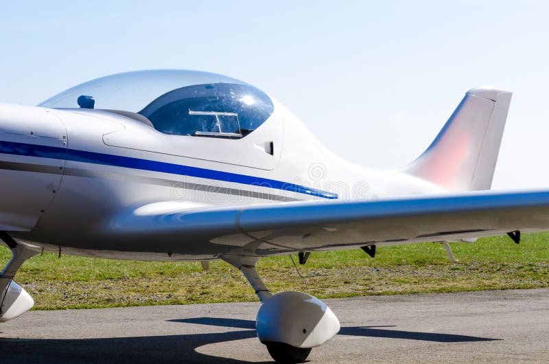 Small airplane flying stock image. Image of fuel, private - 39721147