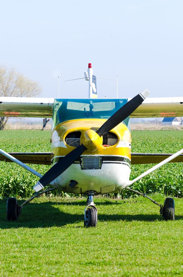 Small airplane flying stock image. Image of fuel, private - 39721147