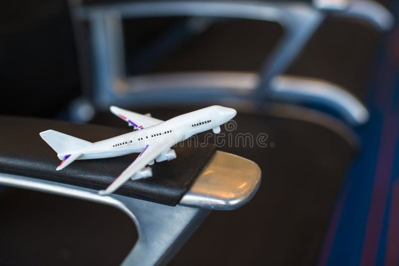 Small Airplane Model Inside a Large Aircraft Stock Photo - Image of ...