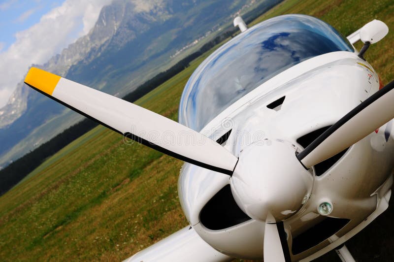 Small airplane - propeller stock image. Image of activities - 5794081